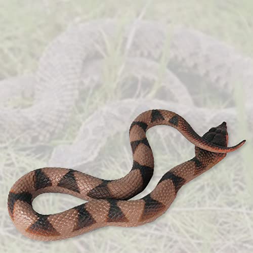 BEEBY Fake Snake Model - Scary Prank Snake Model,Snake Toy Agkistrodon Acutus Figure Practical Jokes for Halloween Prank Props Garden Yard Decoration