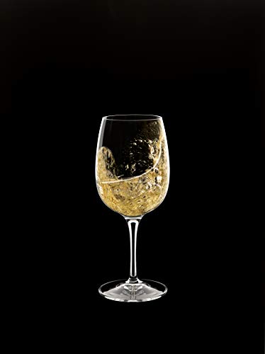 Luigi Bormioli Aero 11 oz White Wine Glasses, Set of 6, Clear