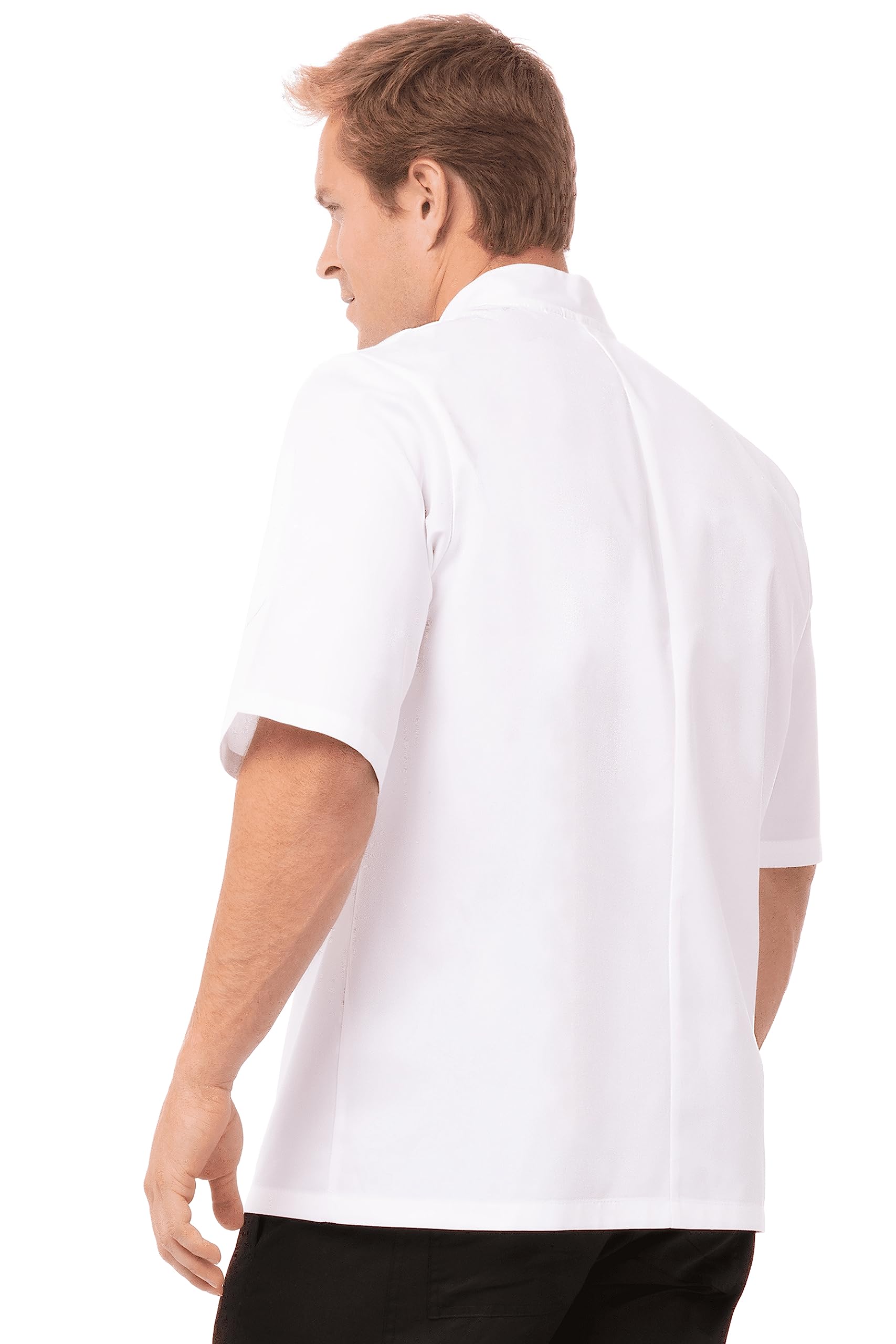 Chef Works Men's Tivoli Chef Coat, White, Small