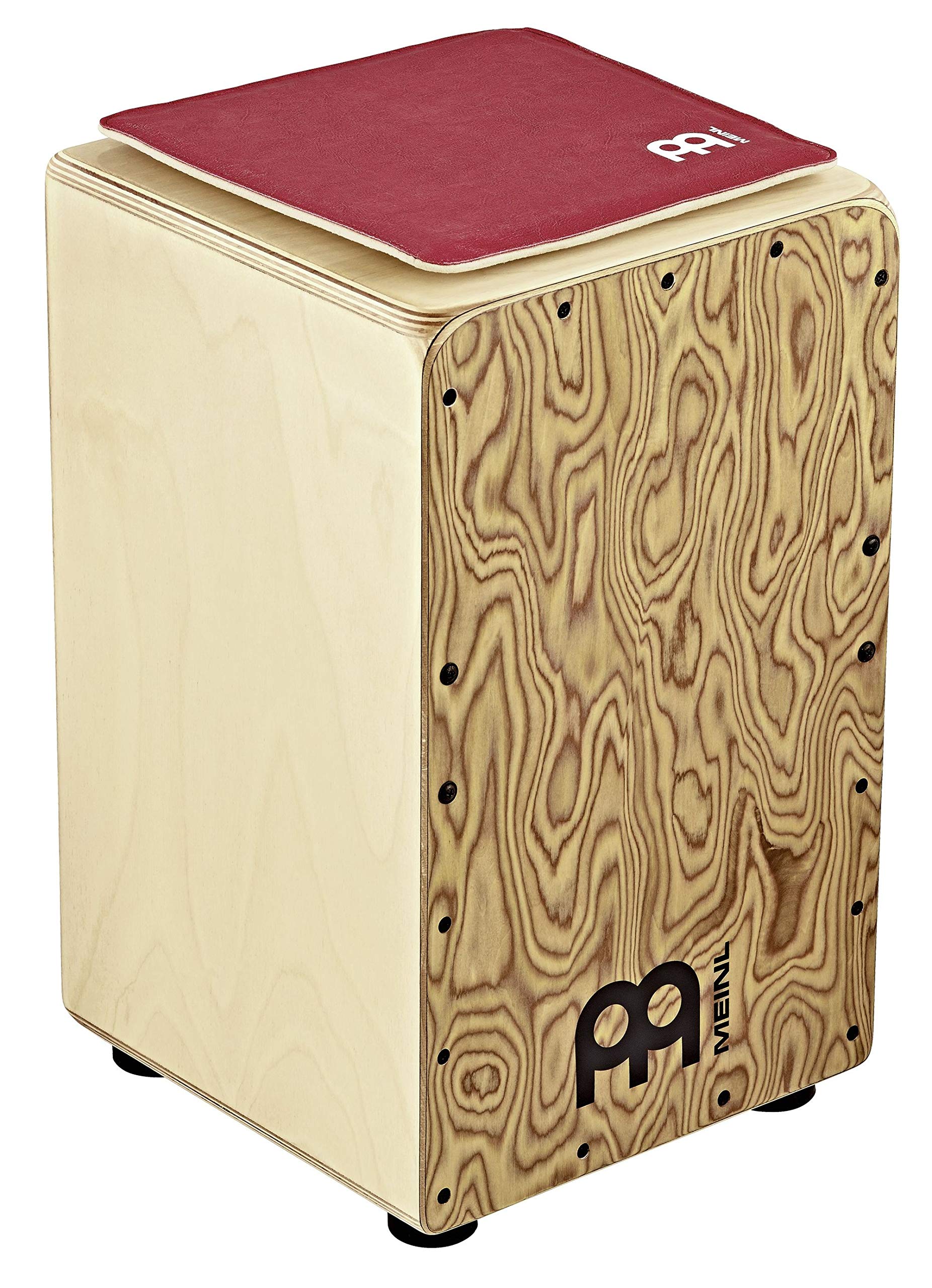 Meinl Percussion Synthetic Leather Cajon Seat with No Adhesives Required, Vintage Red, (LCS-VR)