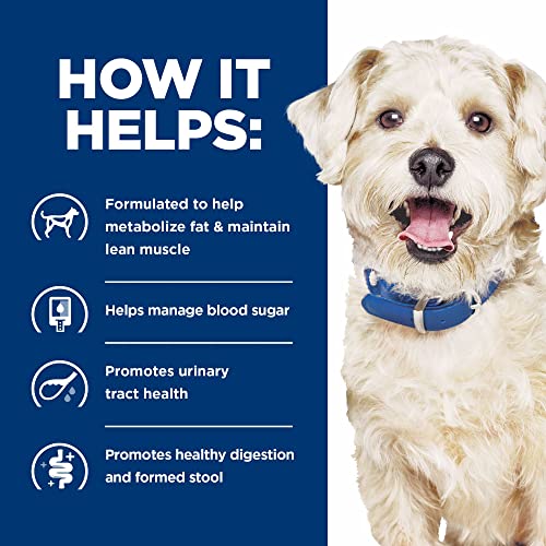 Hill's Prescription Diet w/d Multi-Benefit Digestive/Weight/Glucose/Urinary Management Chicken Flavor Dry Dog Food, Veterinary Diet, 27.5 lb. Bag