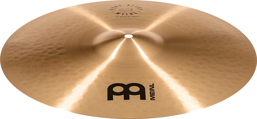 Meinl 16" Medium Crash Cymbal - Pure Alloy Traditional - Made in Germany, 2-YEAR WARRANTY (PA16MC)