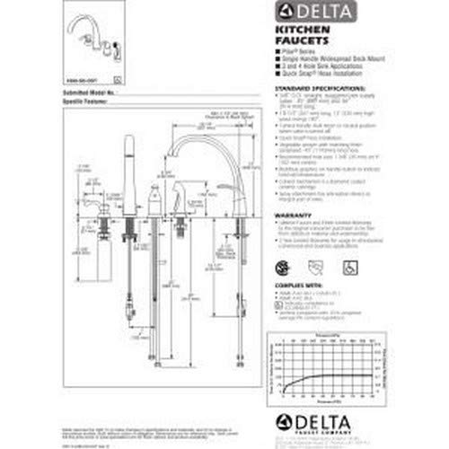 Delta Faucet Pilar Kitchen Soap Dispenser for Kitchen Sinks, Polished Nickel RP50781PN