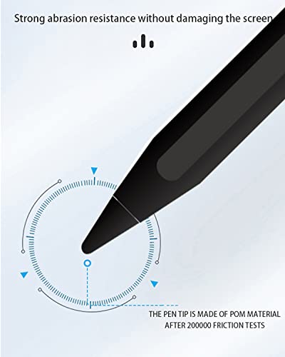 GOUHGKH Stylus Pen Touch Screen Pencil, Active Stylus Pens Compatible with iPad,iPad Pro,iPad Air,iPad Mini, Samsung, Smart Phone and Tablet for Writing/Drawing (Black)