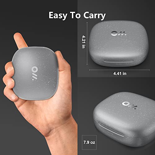 Oladance Open Ear Headphones Travel Charging Case - Extra 78.4 Hours Playtime with Built-in 2550mAh Large Capacity Battery, Protective Smart Case for Travel and Outdoor Activities- Grey(No Earbuds)