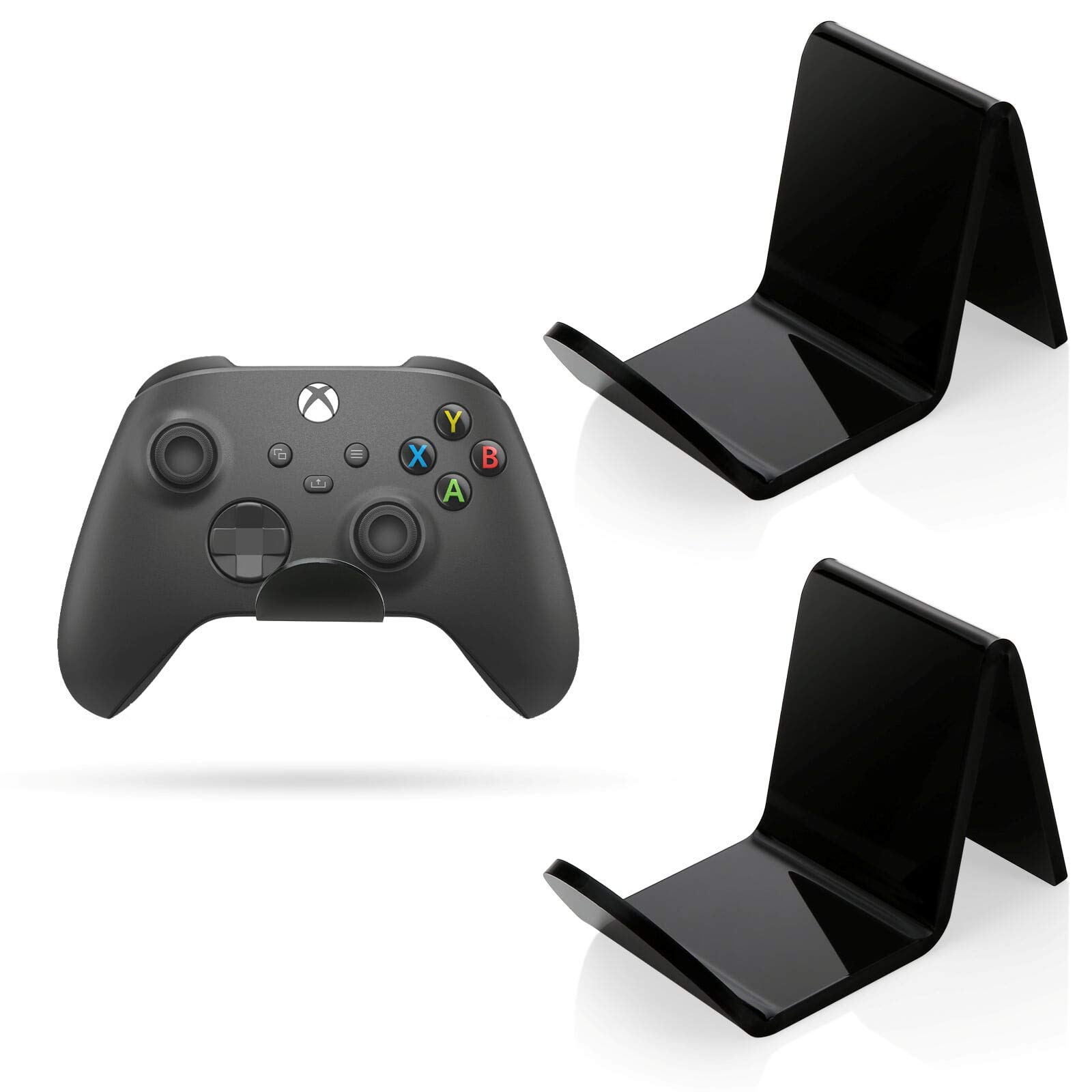 OUGIC Controller Wall Mount, 2 Pack, Top-Grade Material, Compatible with Xbox, PlayStation, Nintendo Switch, PC, Gaming Console