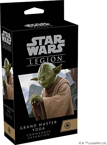 Star Wars: Legion Grand Master Yoda COMMANDER EXPANSION - The Iconic Jedi Master! Tabletop Miniatures Strategy Game for Kids and Adults, Ages 14+, 2 Players, 3 Hour Playtime, Made by Atomic Mass Games
