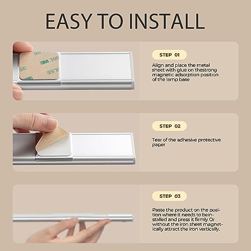 LED Motion Sensor Cabinet Light - Under Cabinet Lights 40 LED Rechargeable Battery Operated Under Counter Closet Lighting,Magnetic Wireless Closet Lights for Wardrobe,Kitchen,Stairs, Hallway (2 Pack)