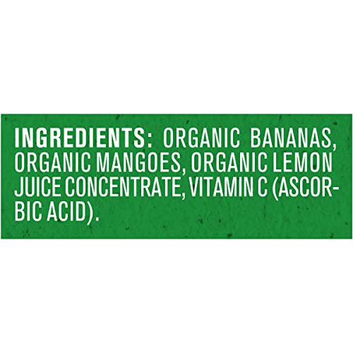Gerber Organic Baby Food Pouches, 2nd Foods for Sitter, Incredipouch, Bananas and Mango, 3.17oz Pouches (Pack of 12)