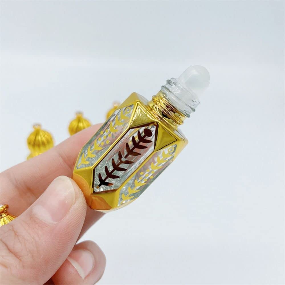 CHDHALTD 6ml Essential Oil Spray Bottles, Portable Glass Perfume Bottle Atomizer for Travel Sample Empty Containers(A Roll-on Bottle)