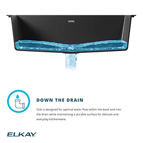 Elkay Quartz Classic ELGRU13322WH0 White Single Bowl Undermount Sink