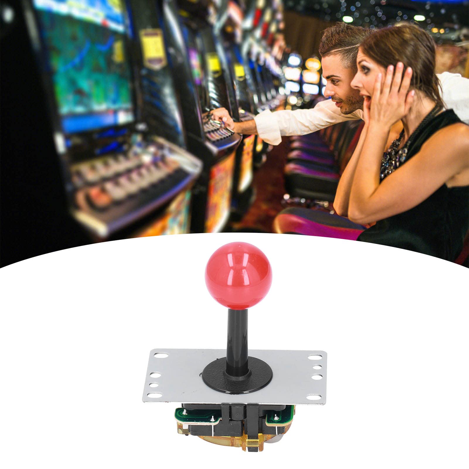 PC Arcade Stick, Zero Delay Metal Joystick Kit for Game Consoles