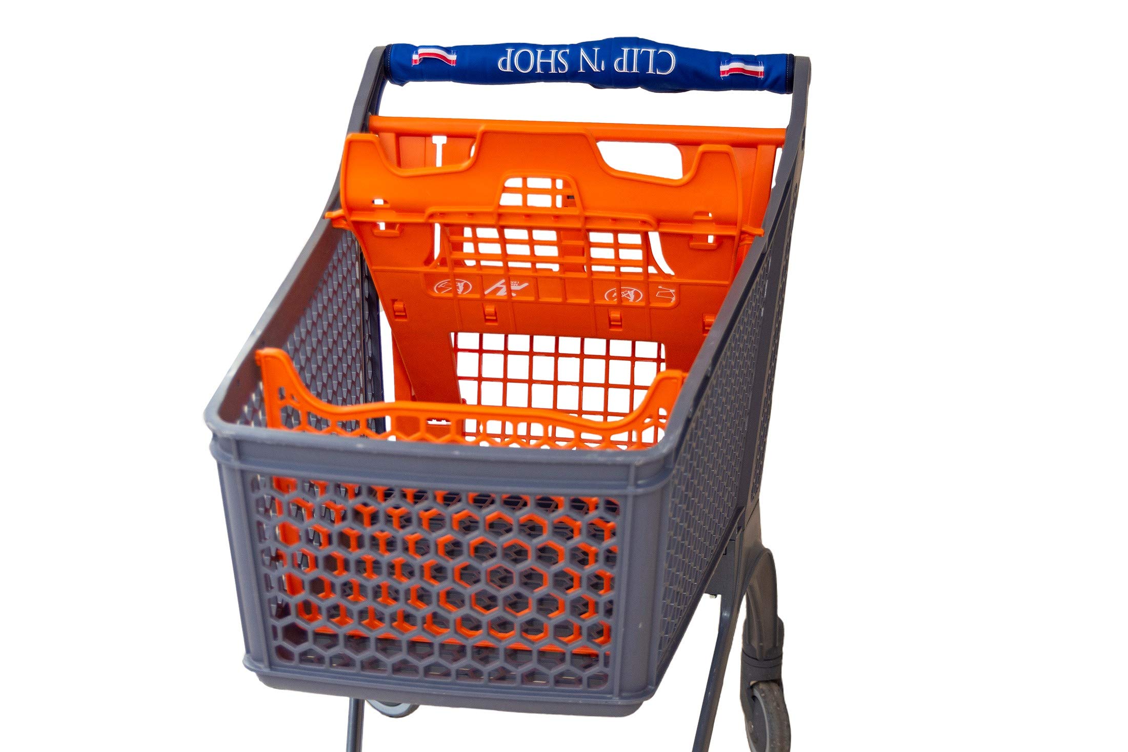 Clip n' Shop - Shopping Cart Handle Cover - Shopping Trolley Cover Hand Protector - Soft and Comfy Grip Cover I Grocery cart Handle Cover