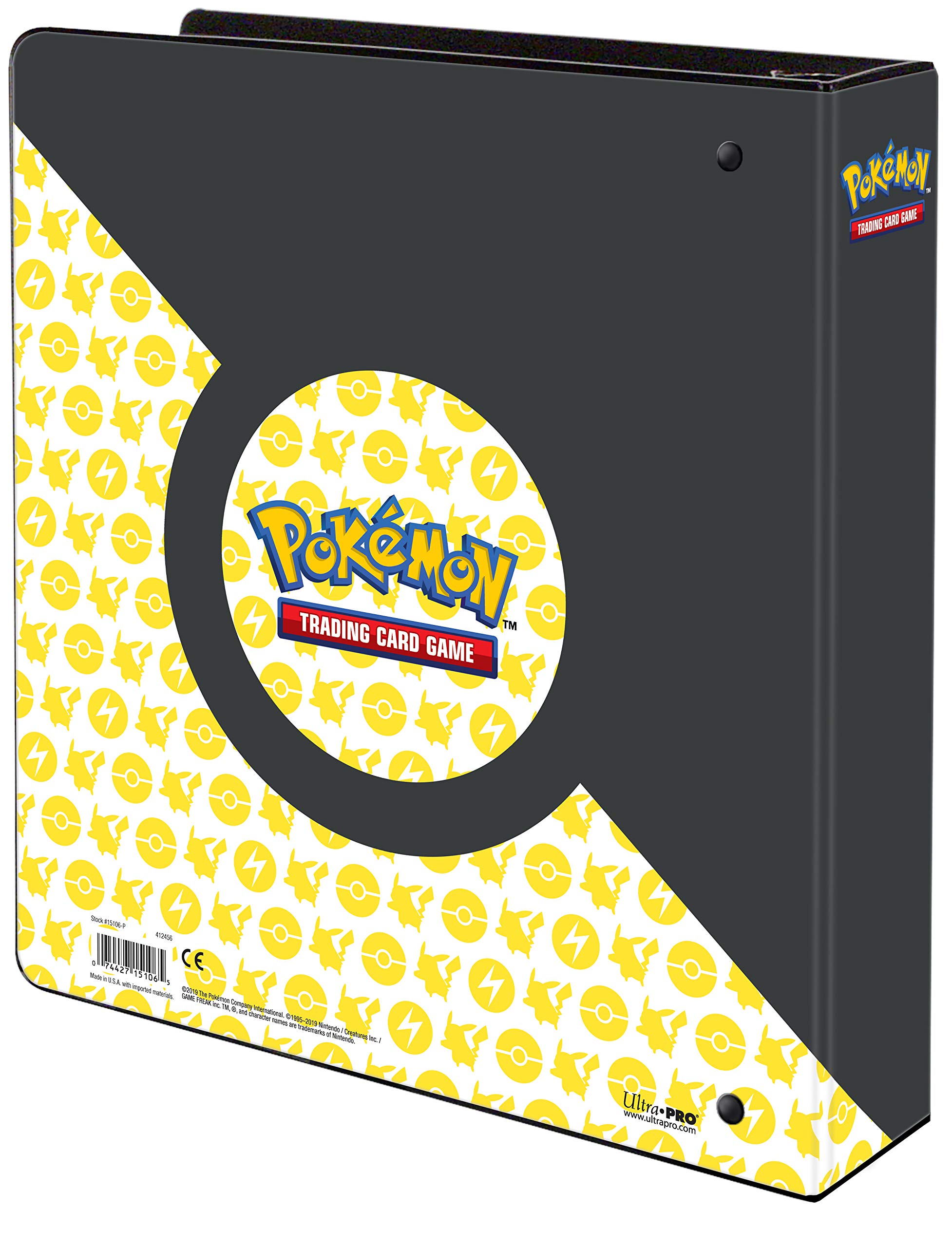 Ultra Pro:-Pokemon Pikachu Trading Card Game, 2 Inch Album for Storing and Organizing Trading Cards, 9 Pocket Pages, Durable