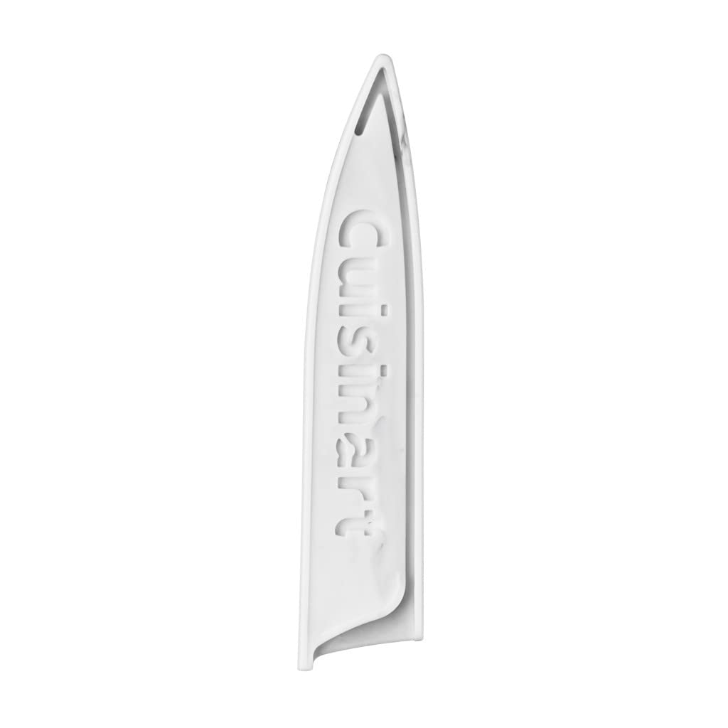 Cuisinart C55CB-7MB Advantage Faux-Marble Cutting Board and Cutlery Set, 7 PC, White/Black