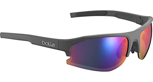 bollé BS003004 Bolt 2.0 Sport Bike Sunglasses, Titanium Matte - Volt+ Ultraviolet Cat 4