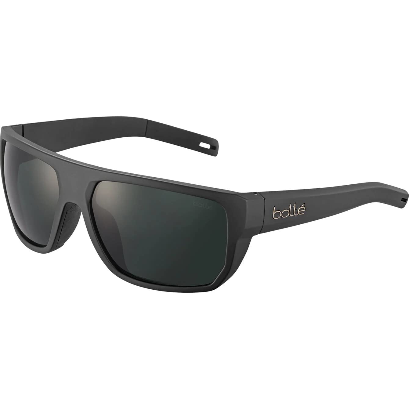 Bolle Vulture 12664 58MM Matte Black/Brown Fire Rectangular Sunglasses for Men+ BUNDLE With Designer iWear Eyewear Kit…