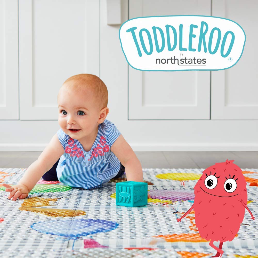 Toddleroo by North States 4 Bar Extension for Essential Walk Thru Baby Gate: Adjust your gate to fit your space, Add up to three extensions, No tools required, (Adds 12" width, White)
