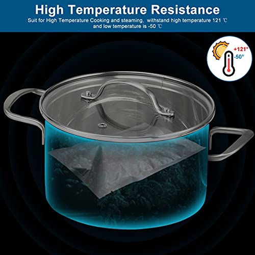 SumDirect Mylar Bags for Food Storage - 100 Pack 6x9 Inches Square Heating Cooking Pouches Heat Sealable Mylar Bag for Long Term Food Storage (Silver)