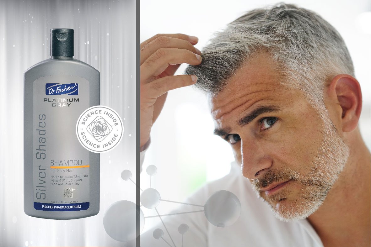 Dr. Fischer Purple Hair Mask and Purple Shampoo for Healthy Gray and Silver Hair.