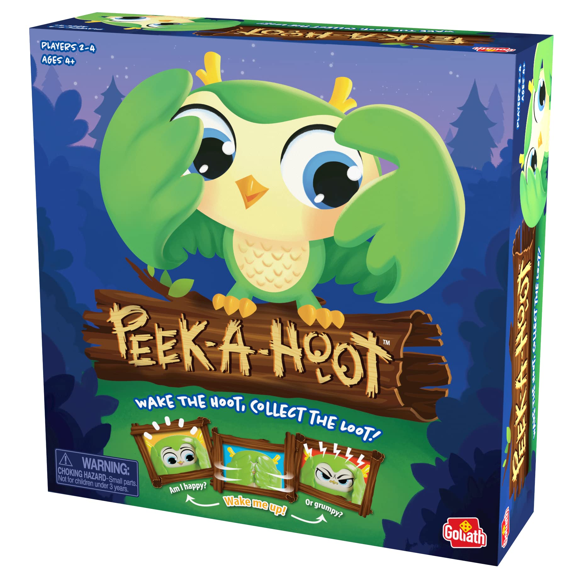 Peek-A-Hoot - Race to Collect Your Loot Without Angering The Hoot - Owl Board Game for Kids, Ages 4 and Up, 2-4 Players
