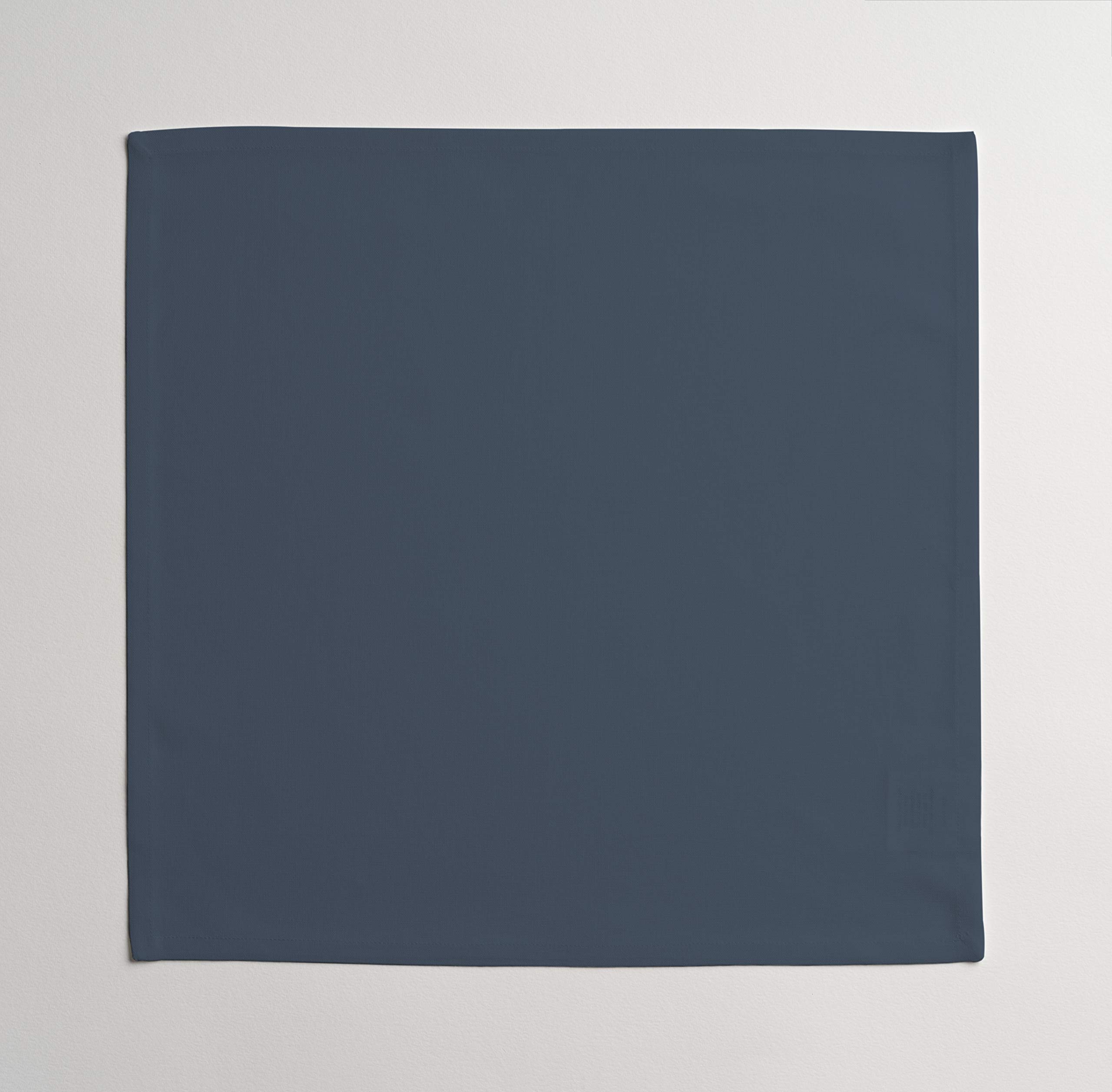 Cloth Dinner Napkins Cotton Washable Calicot 16x16 Inch Napkins Cloth|Absorbent Reusable Durable Decorative Set of 6 Table Napkins for Spring, Easter Decor,BBQ,Hotel &Outdoor Parties|Dark China Blue
