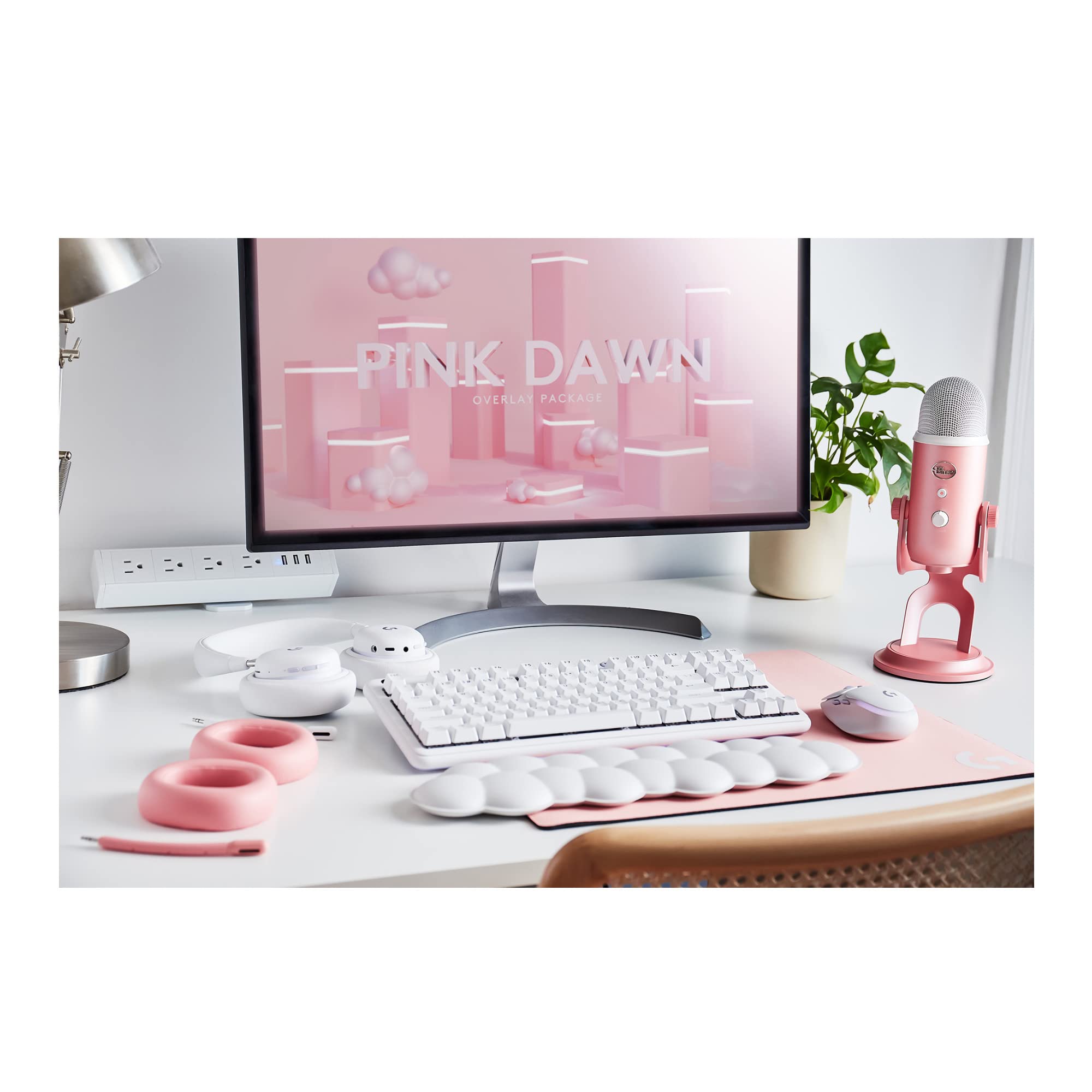 Blue Microphones Yeti USB Microphone Aurora Collection (Pink Dawn) Bundle with Pop Filter (2 Items)