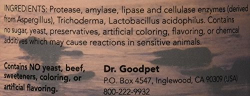 Dr. Goodpet Canine Digestive Enzymes Supplement for Dogs, Small
