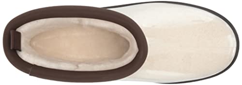 Koolaburra by UGG Women's KOOLA Clear Mini Fashion Boot, Chocolate Brown/Natural, 11