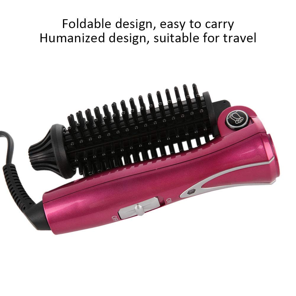 Hair Dryer Brush, Curling Iron Hair Ionic Hair Straightener Brush Ceramic Heated Brush Styler For Short Hair[Us]