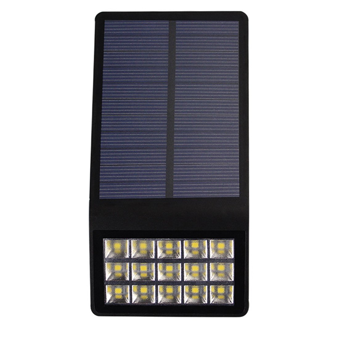 Penfly 15LEDs Outdoor Solar Power Outdoor Radar Sensor Human Body Induction PIR Night Light Security Lamp for Home Garden Porch Wall Mount Street Light White Color