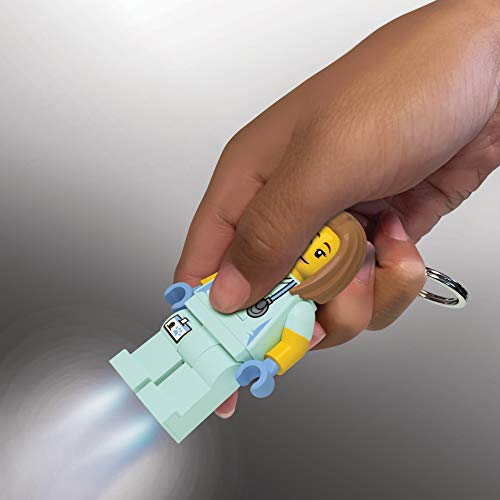 LEGO Nurse Keychain Light and Silicone Bag Tag Bundle
