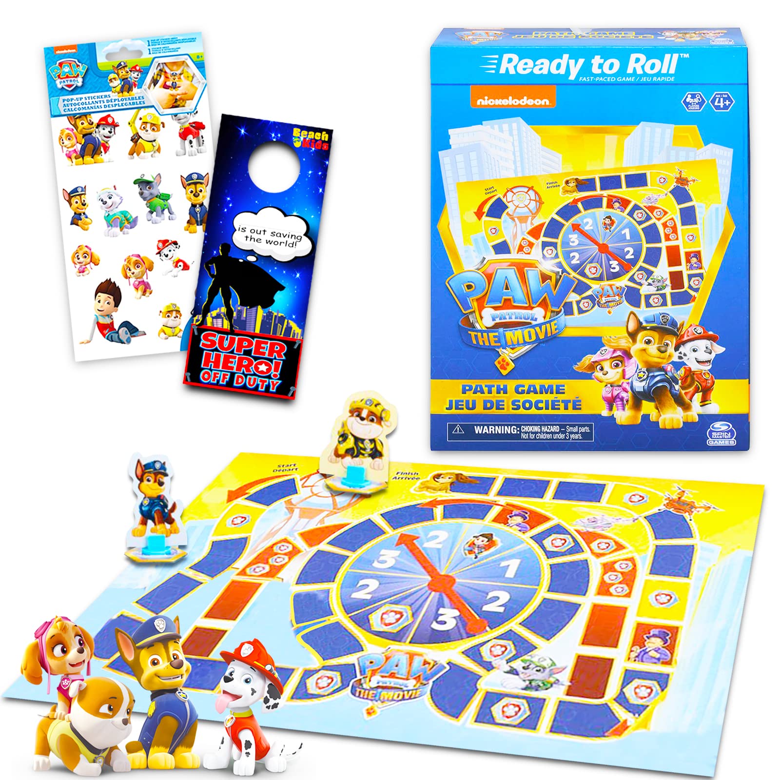 Nick Shop Paw Patrol Ready to Roll Scavenger Hunt Game Bundle ~ Paw Patrol Board Game for Kids with Pop Up Stickers and More | Paw Patrol Toys (Paw Patrol Games for Birthday Party)