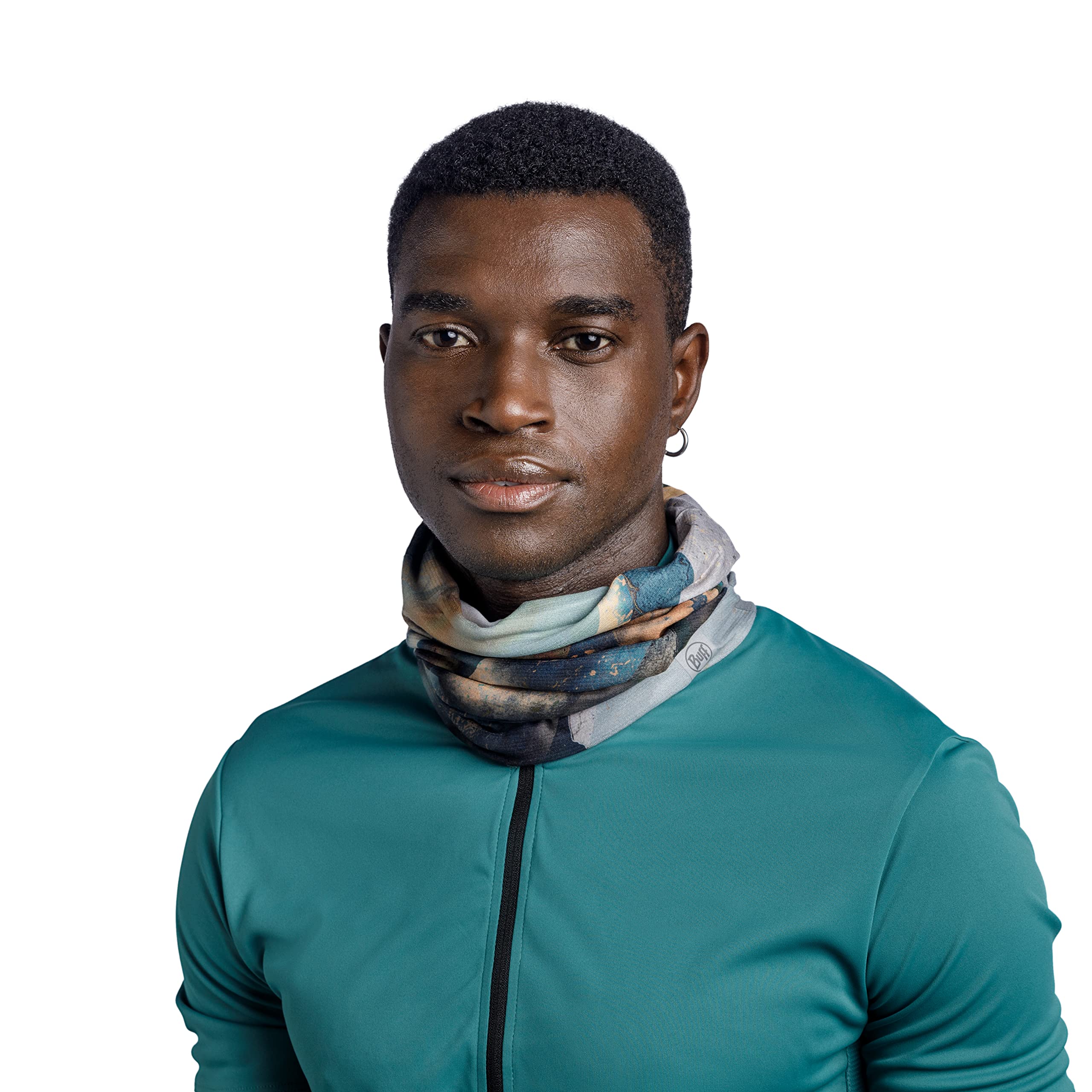 BUFF CoolNet UV Bike Neck Gaiter, Reflcetive, UPF 50 Sun Protection, Breathable, Cooling Bandana, Quick Dry Face Mask, Zomi Multi, Adult Size