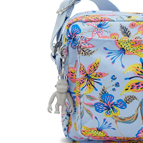 Kipling Women's Abanu Medium Crossbody Bag, Lightweight, Adjustable Nylon Waist Pack, Wild Flowers