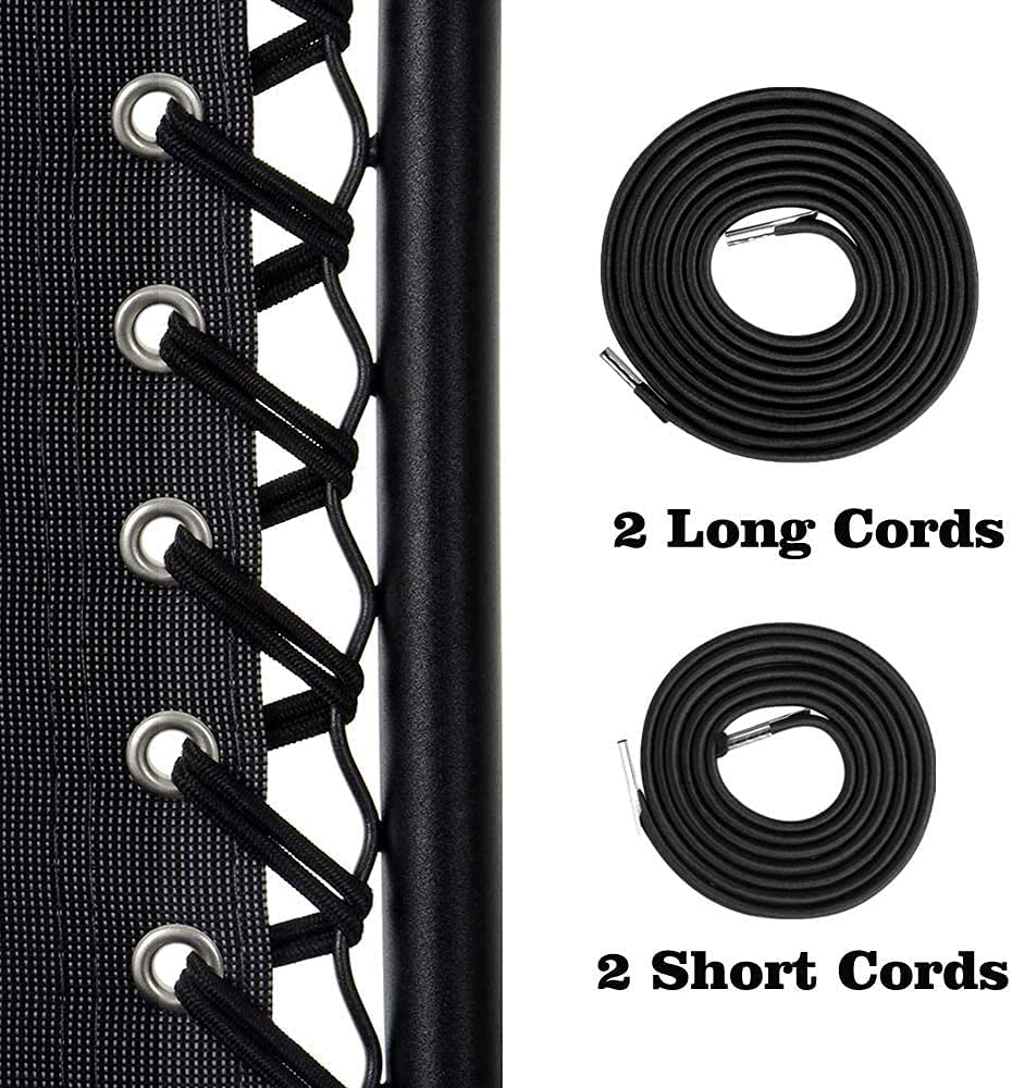 IKEPAHOK Gravity Chair Replacement Fabric with Bungee Cord Kit, Repair Cloth with Lace for Anti-Gravity Lounge, Mesh Part for Patio Sling Folding Recliner Couch Outdoor Pool Lawn