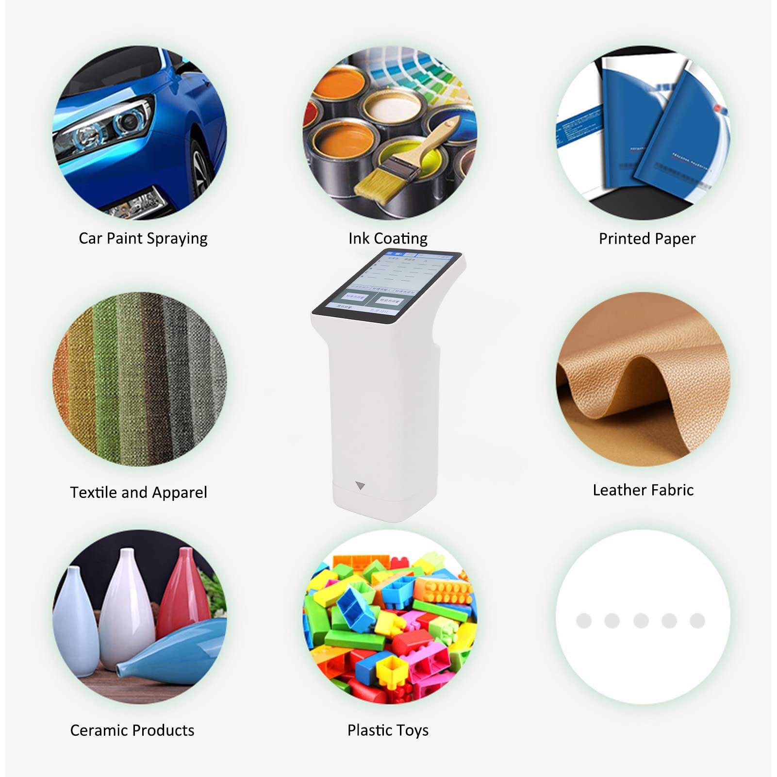 Color Difference Analyzer, QC Detection Multifunctional Sensitive Digital Colorimeter for Printing