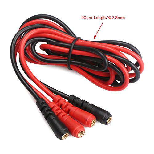 DROKĀ® Multimeter Test Leads Kit, Replaceable Digital Multimeter Accessories, DMM Universal Combined Test Probes Cable Set, Banana Plugs Alligator Clips Replacements for Electronic Automotive