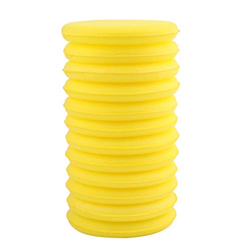 Fasmov 36 Pack 4" Foam Applicator Pads, Super Soft Car Cleaning Yellow Round Car Foam Sponge Foam Applicator Pad Washing Foam Sponge Cleaning Tool for Car Microfiber Sponge