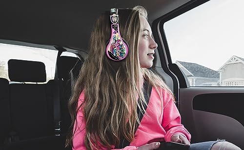 eKids Monster High Bluetooth Headphones for Kids, Wireless Headphones with Microphone Includes Aux Cord, Volume Reduced Kids Foldable Headphones for School, Home, or Travel
