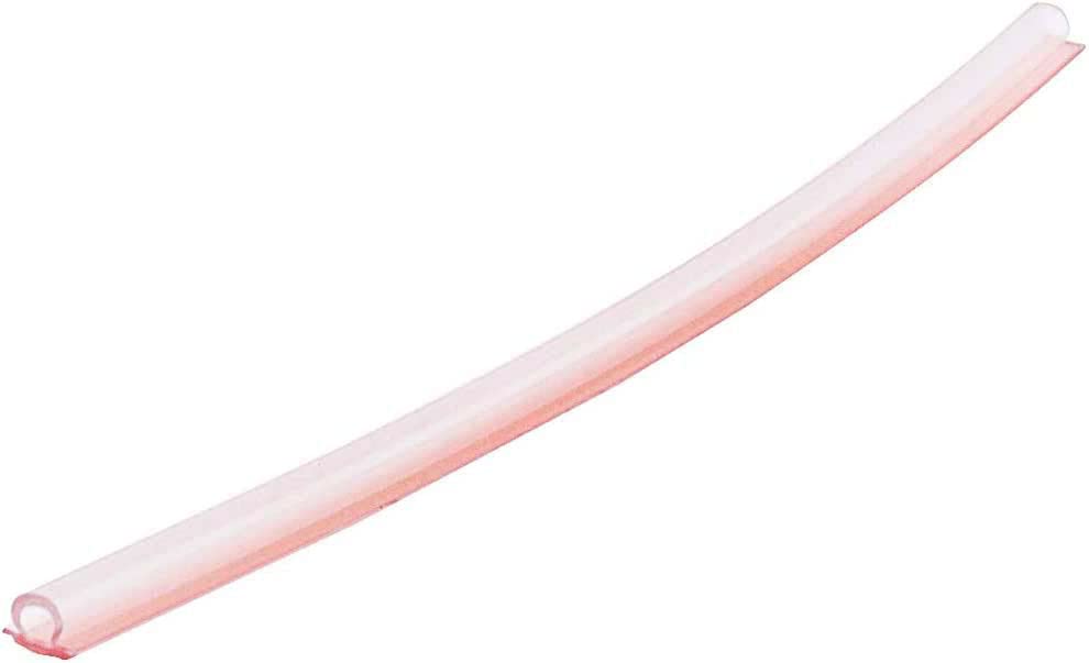 CRL Translucent Vinyl Bulb Seal 5/32" Gap with Pre-Applied Tape - 95" Length, Fits 1/4" Glass