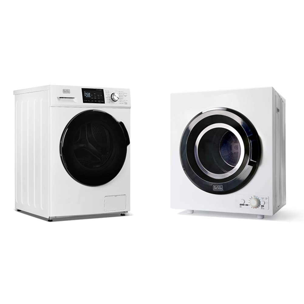 BLACK+DECKER Front Load Washer (2.7 Cu. Ft.) and Dryer (3.5 Cu. Ft.) Bundle