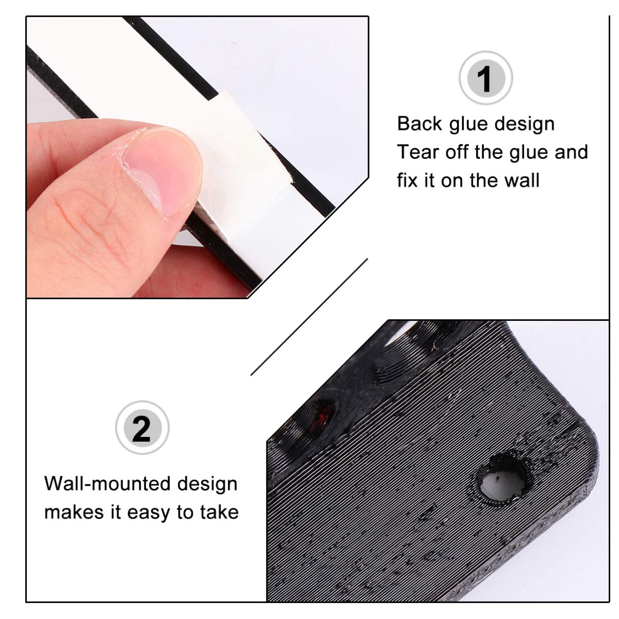 BESPORTBLE 1 Pair Wall-Mounted Arrow Bow Rack ABS 12 Arrow Wall Holder Arrow Display Hanger Archery Accessories