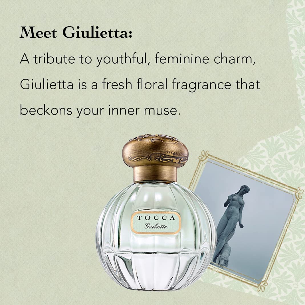 Tocca Giulietta Eau de Parfum, 1.7 Fl Oz (50ml) - Fresh Floral Perfume with Notes of Pink Tulips, Green Apple and Vanilla Orchid
