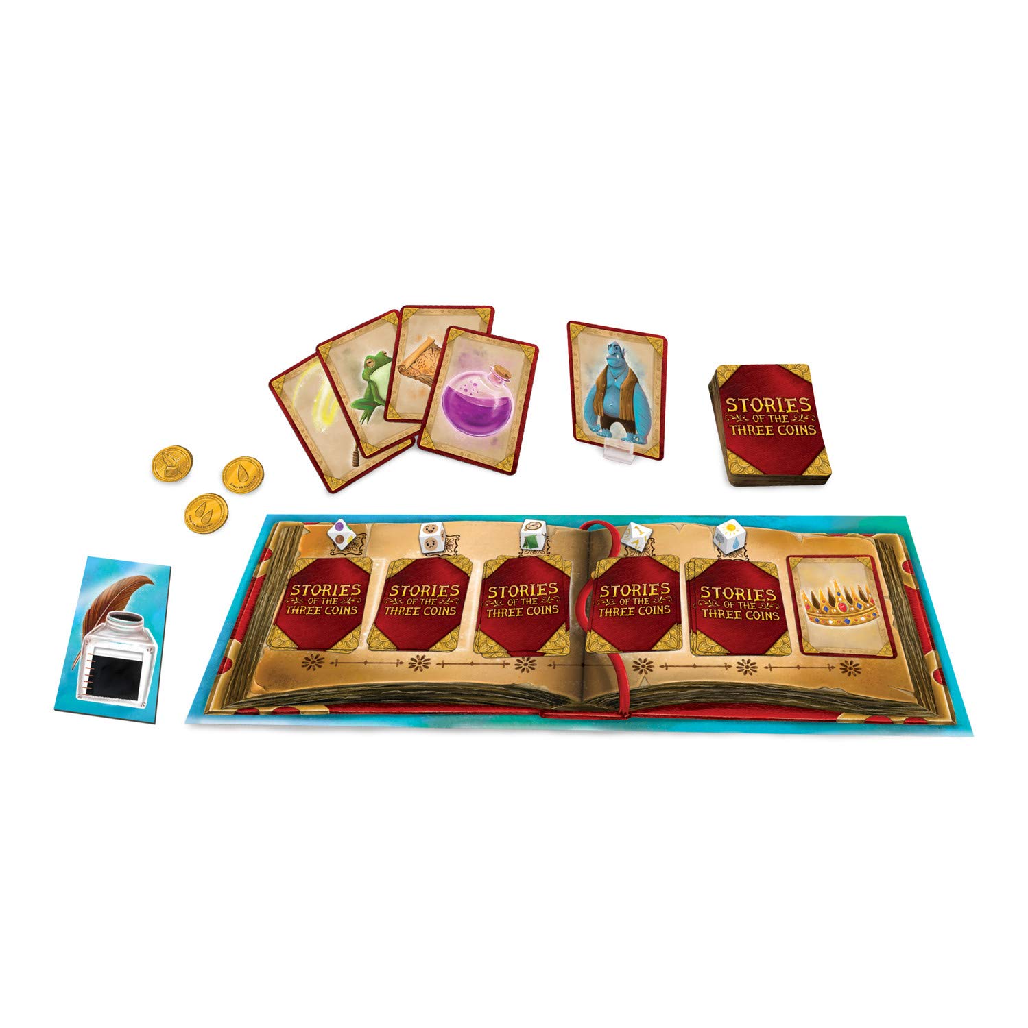 Peaceable Kingdom Stories of The Three Coins – Cooperative Storytelling Game – Use Teamwork to Win! – Great for Families with Kids Ages 6 & up – Fun Classroom Game