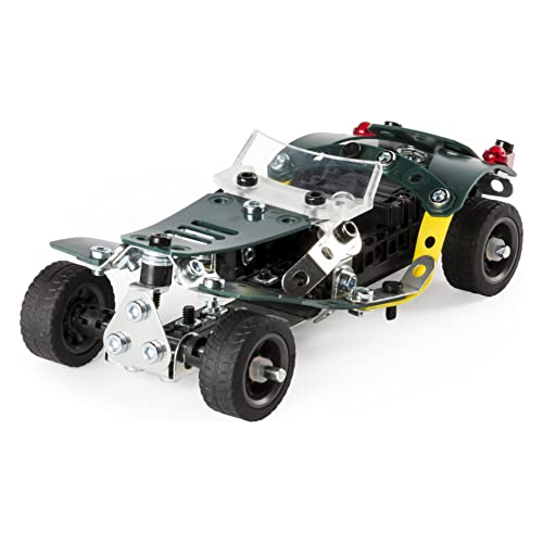 Meccano Erector Roadster 5-in-1 Building Kit, 174 Parts, STEM Engineering Education Toy for Ages 8 and Up