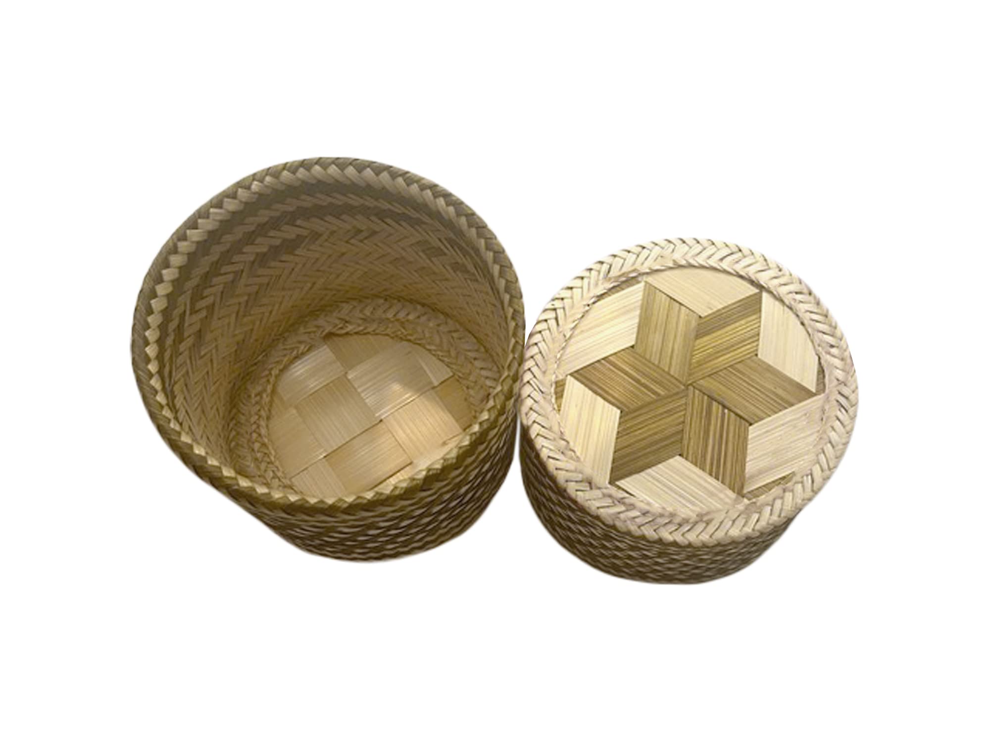 Craft Curl Rice Steamer Natural Bamboo | Durable & Eco-Friendly |Lightweight & Food Safe | Bamboo Rice Steamers |Sticky Rice Serving Basket 6 Cubic Inches|
