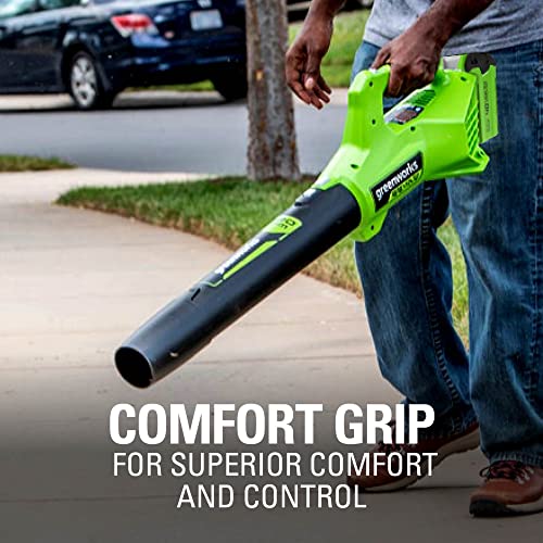 Greenworks 40V 16" Brushless Lawn Mower + Blower (350 CFM), 4.0Ah Battery and Charger Included
