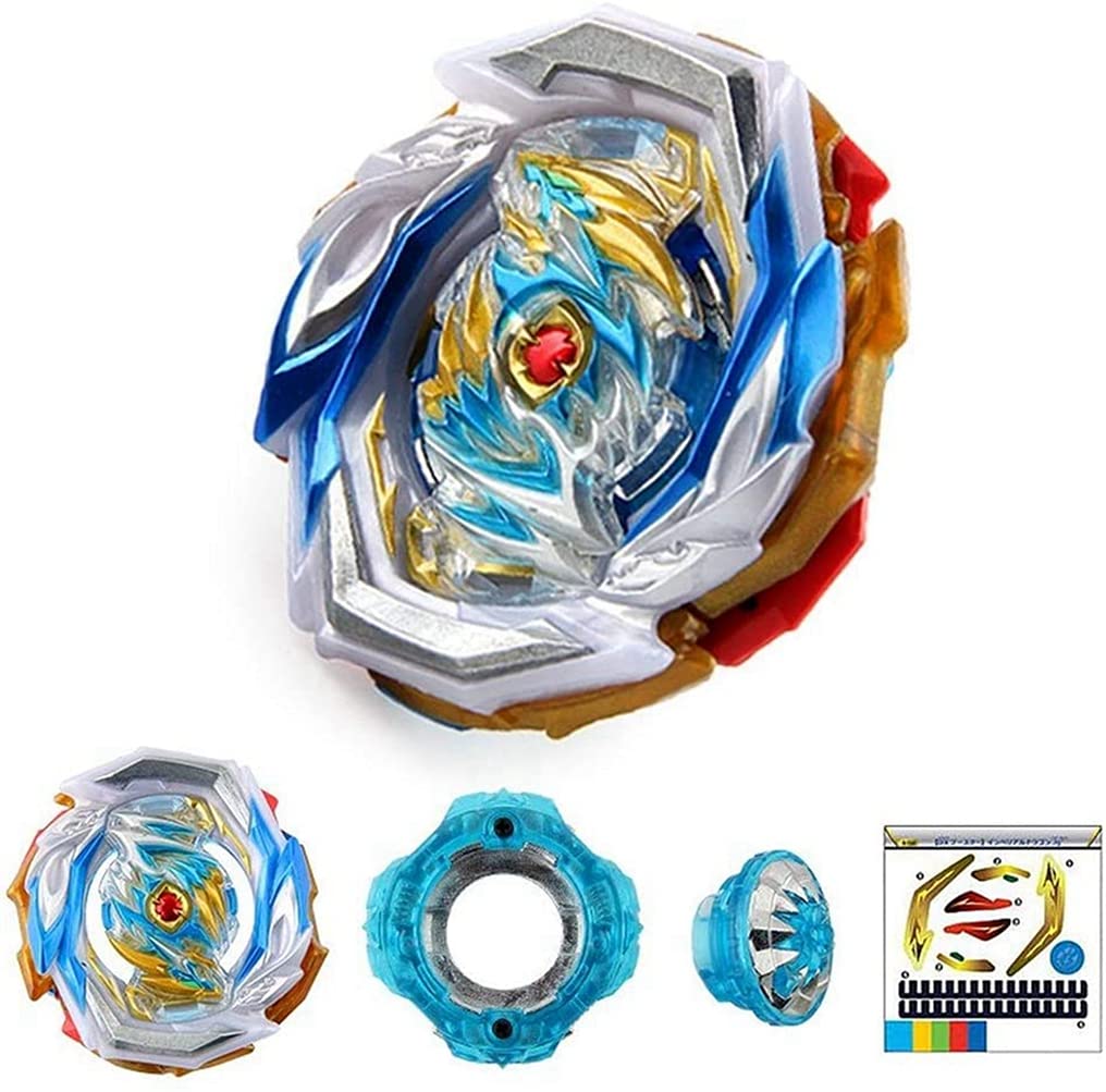 Mopogool Left Right Sparking Launcher Bey Burst Evolution Turbo GT Blades Battling Tops String Launcher Grip B-154 DX Booster Imperial Dragon.IG Sen Starter Set Gaming Top Spinning Toys Gift for Boys