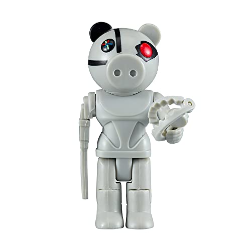 PIGGY Action Figure 6 Pack - Six 3.5" Articulated Buildable Toys, Officer Doggy, Billy, Memory, Robby, Clowny, & Frostiggy, 9 Accessories, Series 2, includes DLC